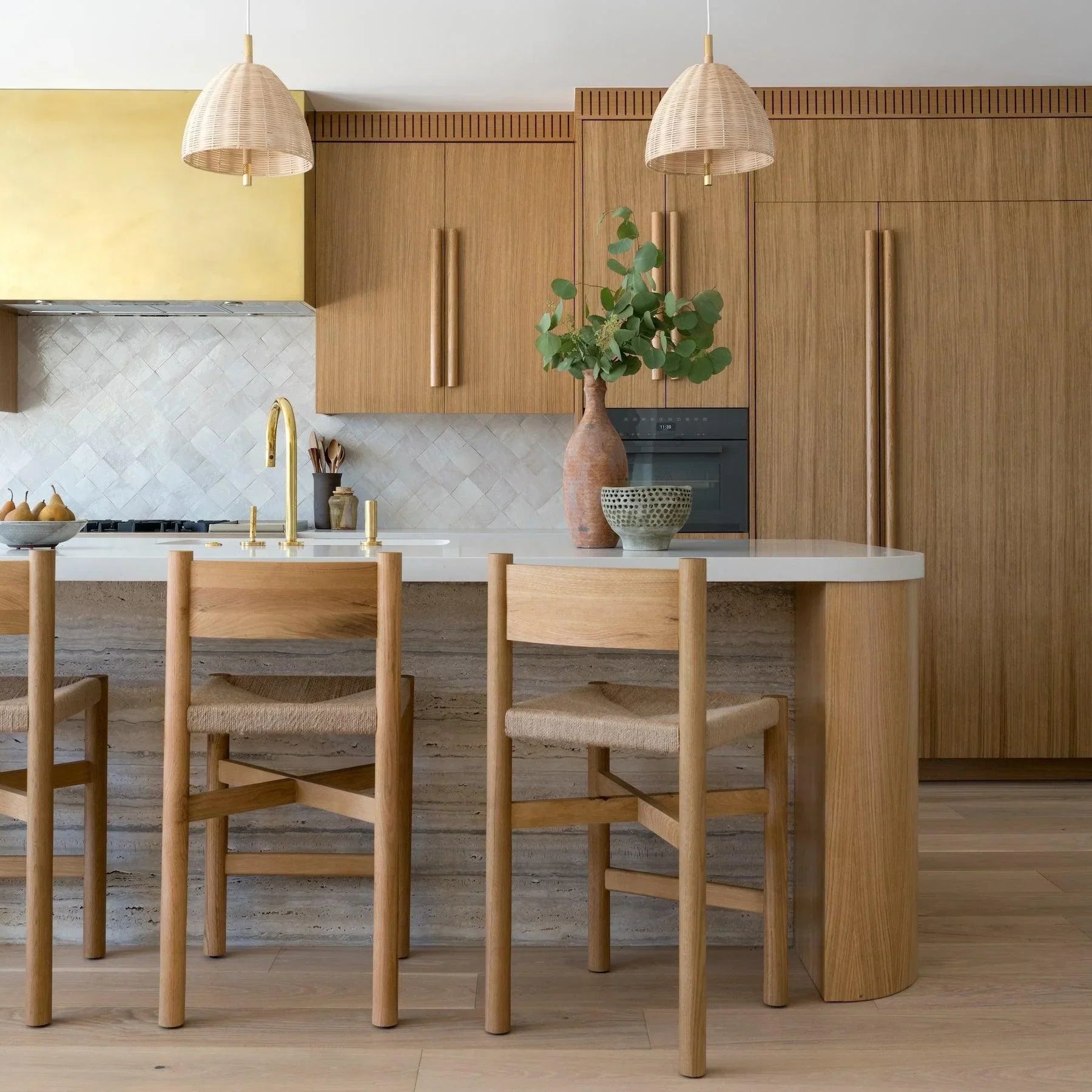 Elevate Your Space with White Oak Counter Stools: Teddy & Nonna Collec