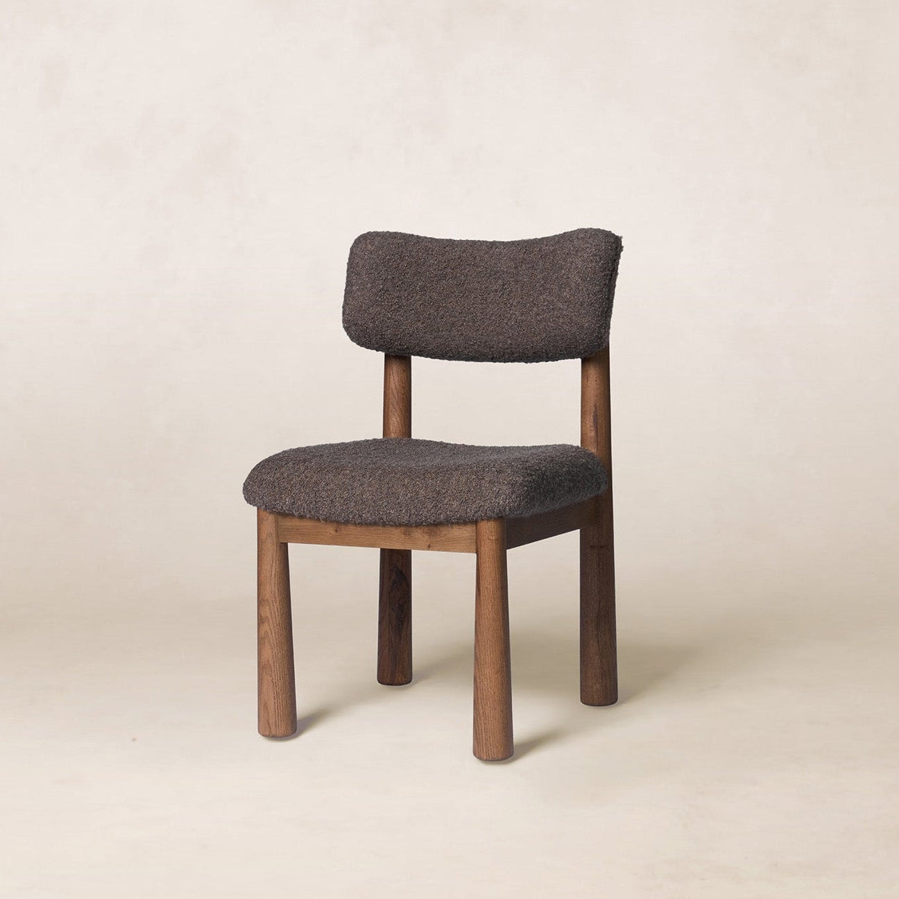 Charlie Boucle Dining Chair - Ivory